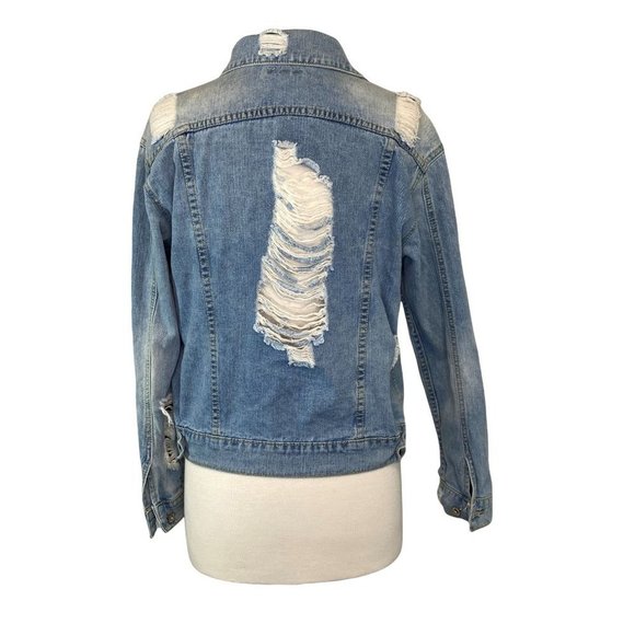 Cherry Koko | Jackets & Coats | Cherry Koko Oversized Ripped Jean ...